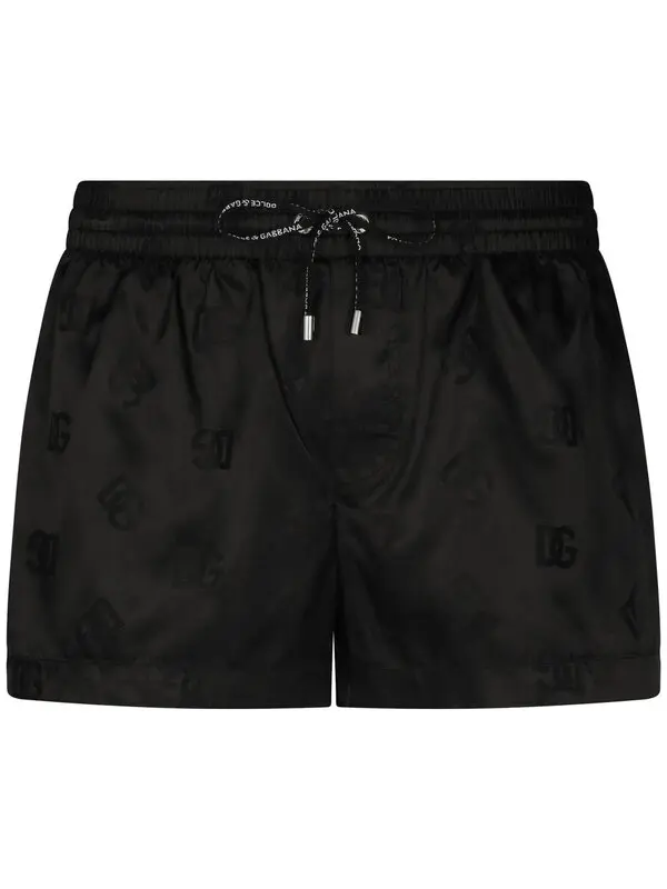 Dolce & Gabbana Dg Monogram Jacquard Swim Shorts