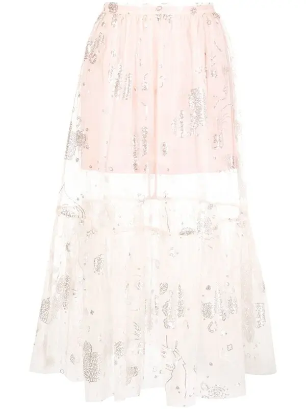 MACGRAW Sequin-embellished Tulle Skirt