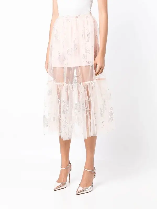 MACGRAW Sequin-embellished Tulle Skirt