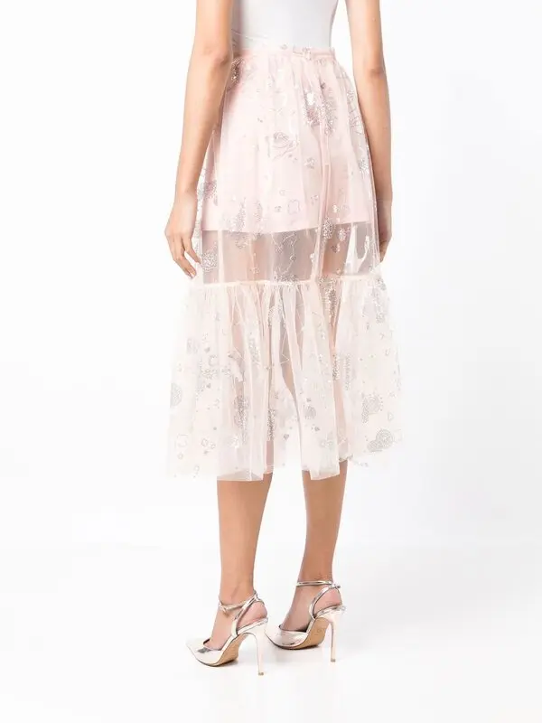 MACGRAW Sequin-embellished Tulle Skirt