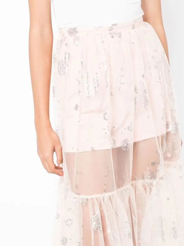 MACGRAW Sequin-embellished Tulle Skirt