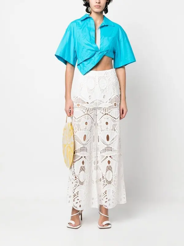 Cult Gaia Cove Embroidered Trousers