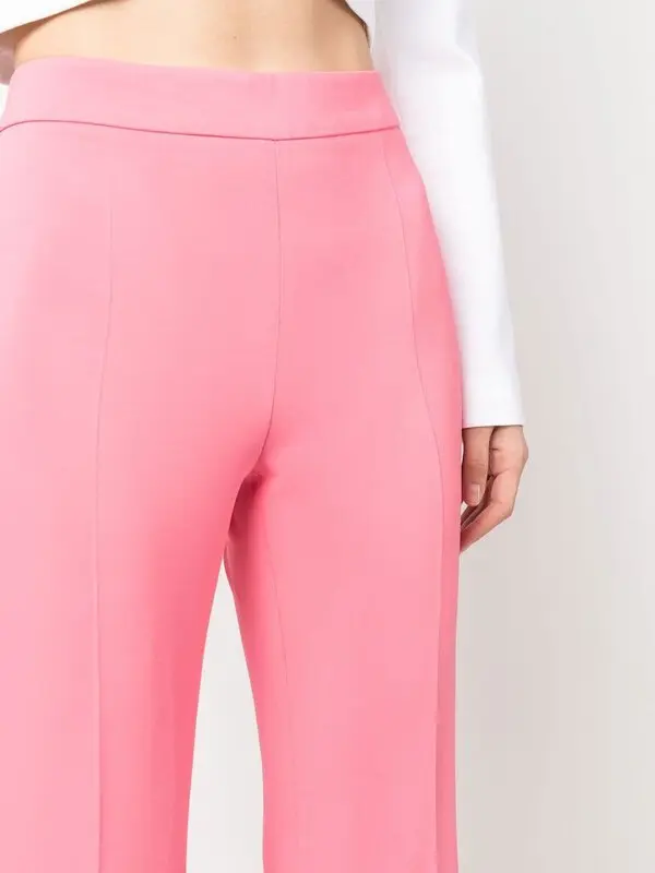 Moschino Pressed-crease Flared Trousers - Pink
