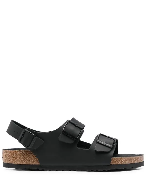 BIRKENSTOCK Milano Leather Sandals - Black
