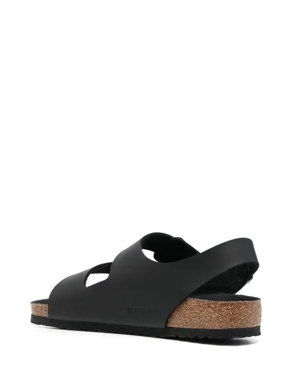 BIRKENSTOCK Milano Leather Sandals - Black