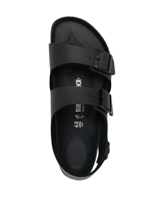 BIRKENSTOCK Milano Leather Sandals - Black