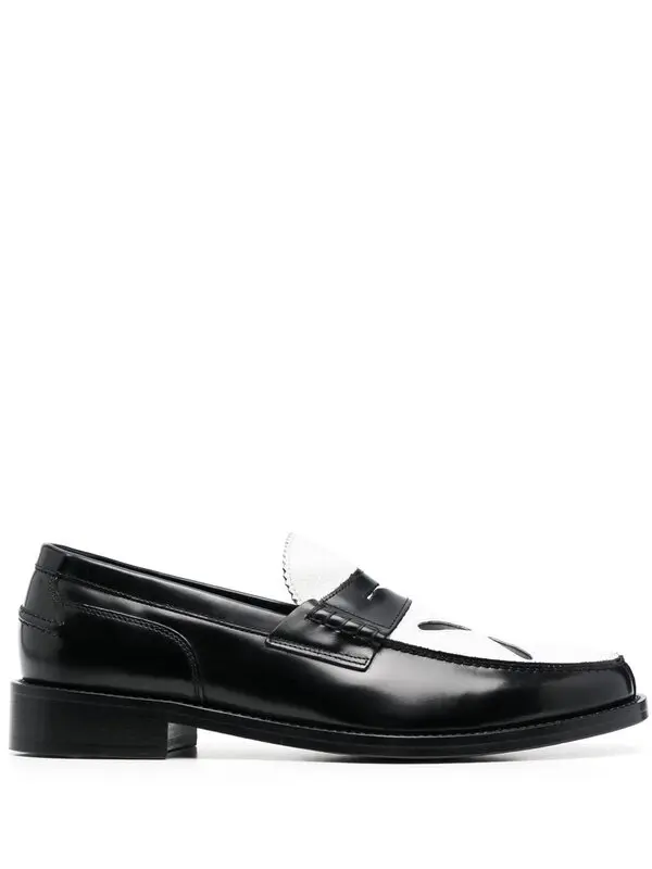 STEFAN COOKE Slashed Leather Loafers
