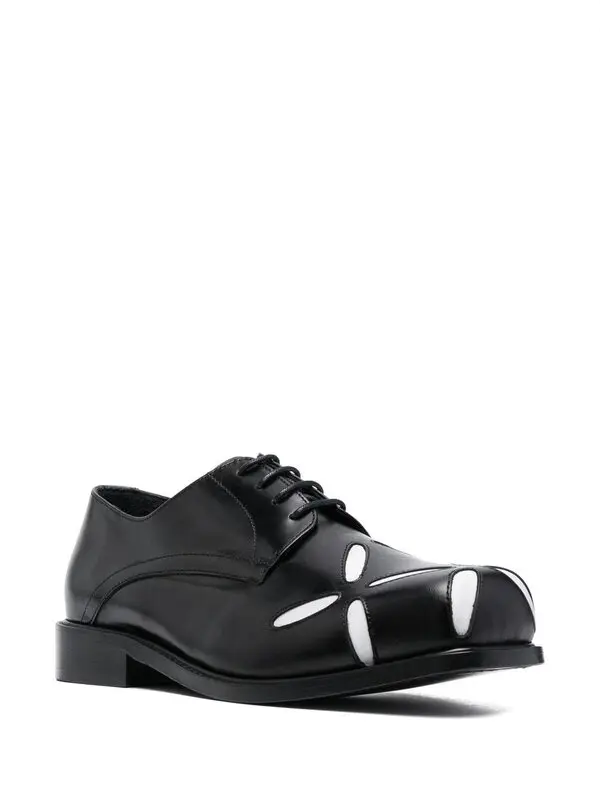 STEFAN COOKE Slashed Square-toe Derby Shoes