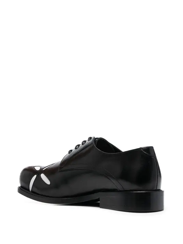 STEFAN COOKE Slashed Square-toe Derby Shoes