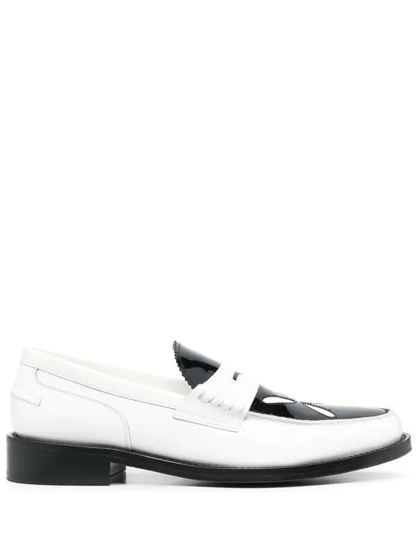 STEFAN COOKE Slashed Leather Loafers