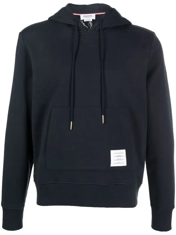 Thom Browne Hooded Sweatshirt - Blue