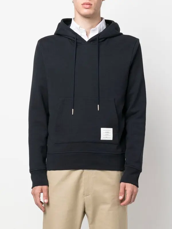 Thom Browne Hooded Sweatshirt - Blue