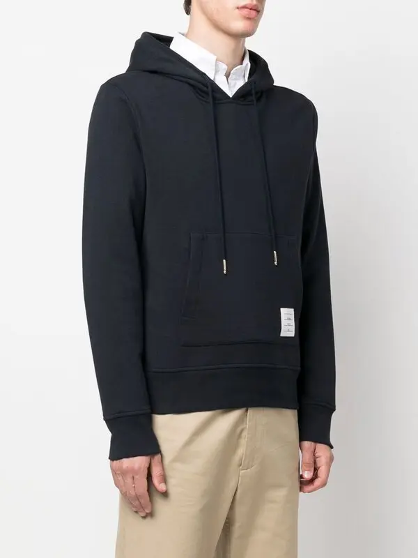 Thom Browne Hooded Sweatshirt - Blue