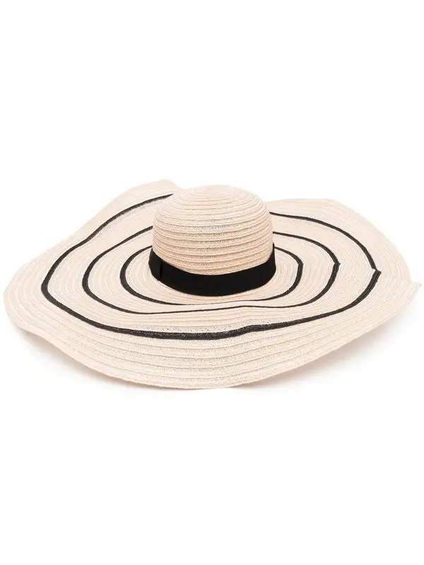 Borsalino Striped Sun Hat