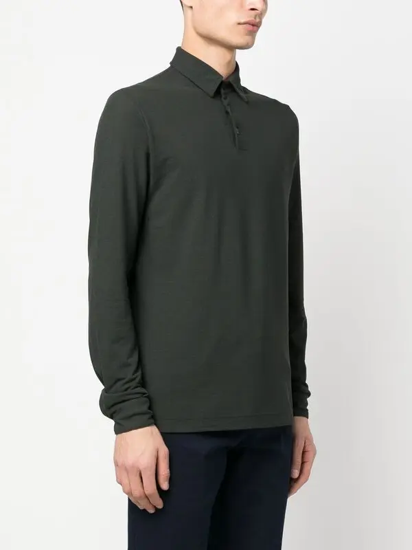 ZANONE Ice Cotton Polo Shirt - Green