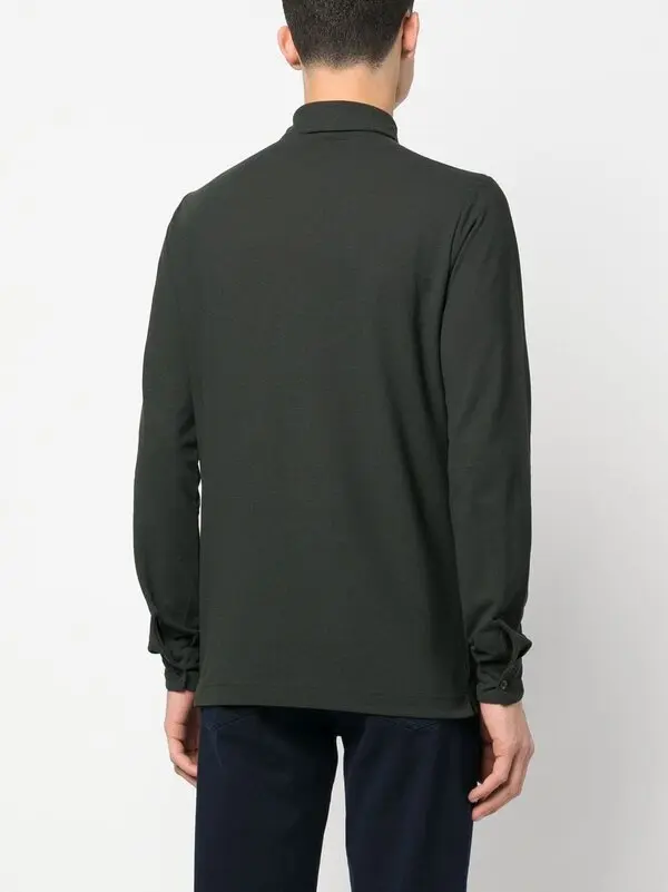 ZANONE Ice Cotton Polo Shirt - Green