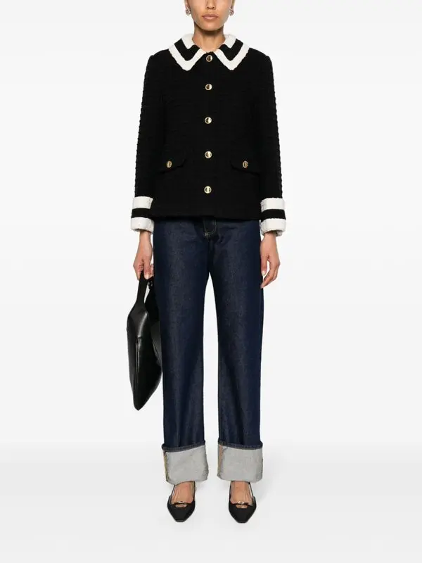 Gucci Contrast-trim Tweed Jacket