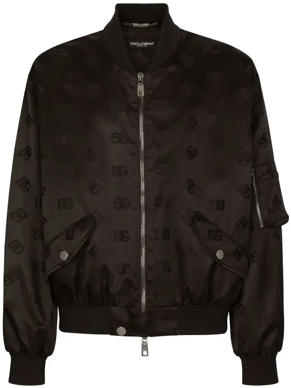 Dolce & Gabbana Logo-detail Bomber Jacket - Black