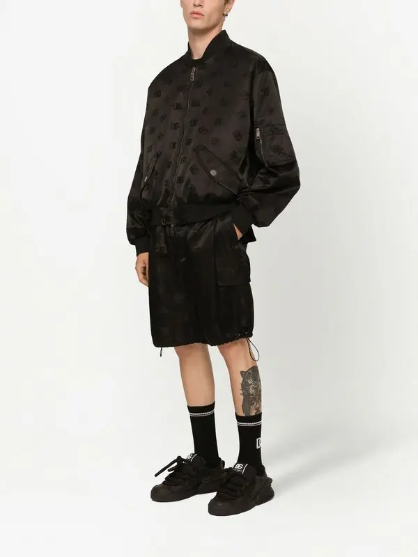 Dolce & Gabbana Logo-detail Bomber Jacket - Black