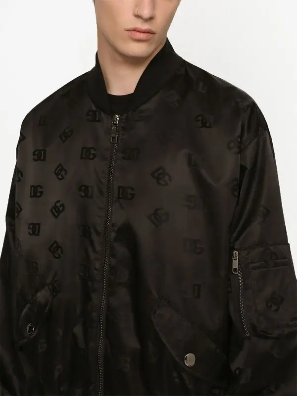 Dolce & Gabbana Logo-detail Bomber Jacket - Black