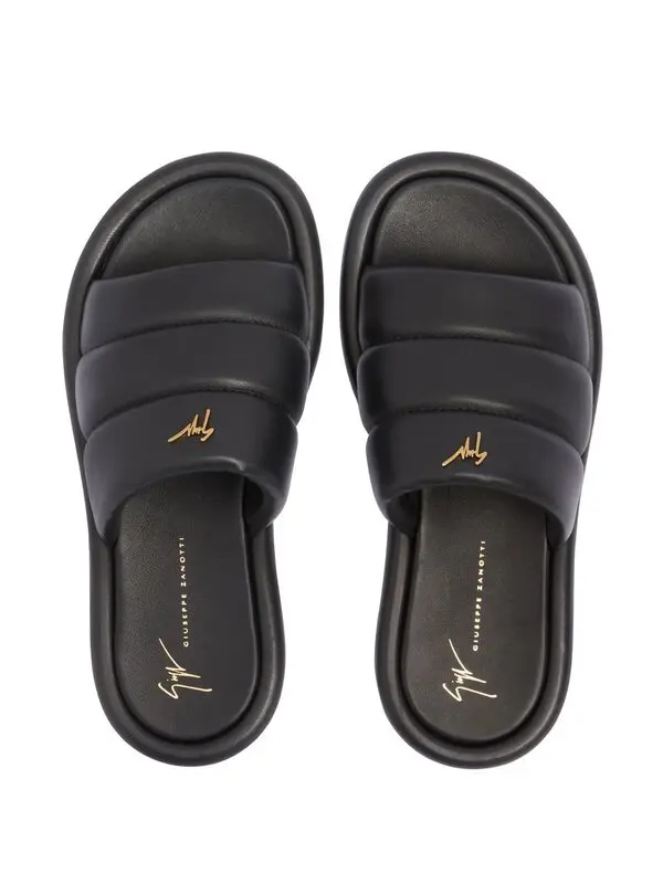 GIUSEPPE ZANOTTI Harmande Quilted Leather Slides