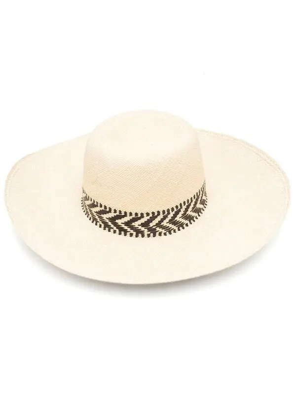 Borsalino Interwoven Panama Hat - Neutrals