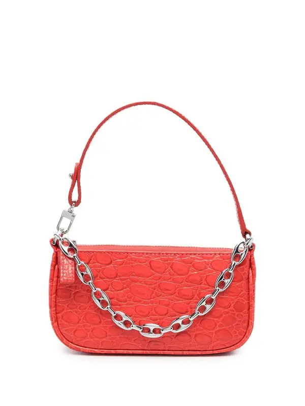 By Far Mini Rachel Leather Shoulder Bag