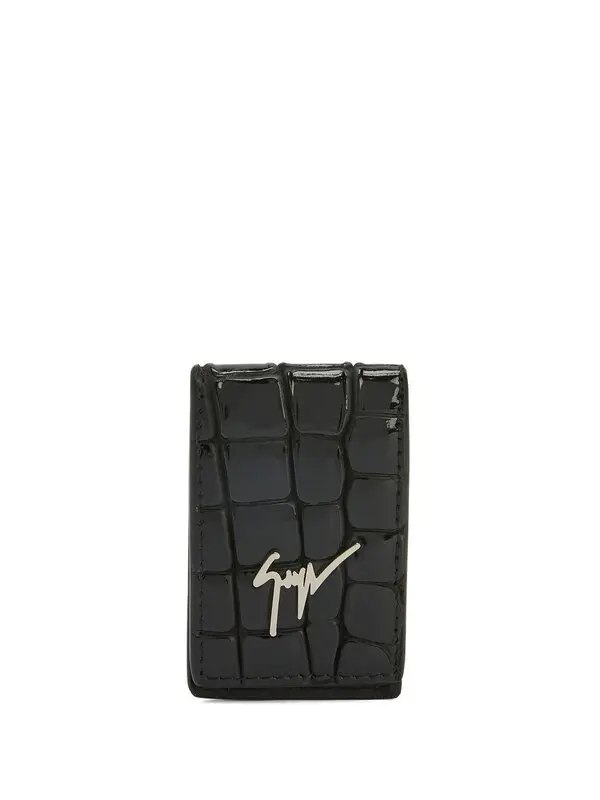 GIUSEPPE ZANOTTI Albert Card Holder - Black