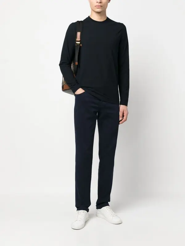 ZANONE Long-sleeved Cotton Sweatshirt