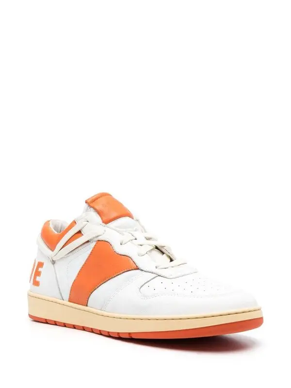 Rhude Logo-patch Leather Sneakers
