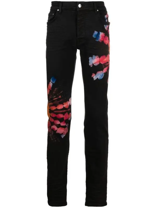 Amiri Tie-dye Print Jeans