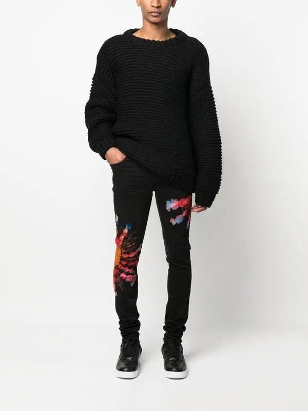 Amiri Tie-dye Print Jeans