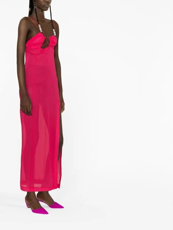 NENSI DOJAKA Semi-sheer Maxi Dress