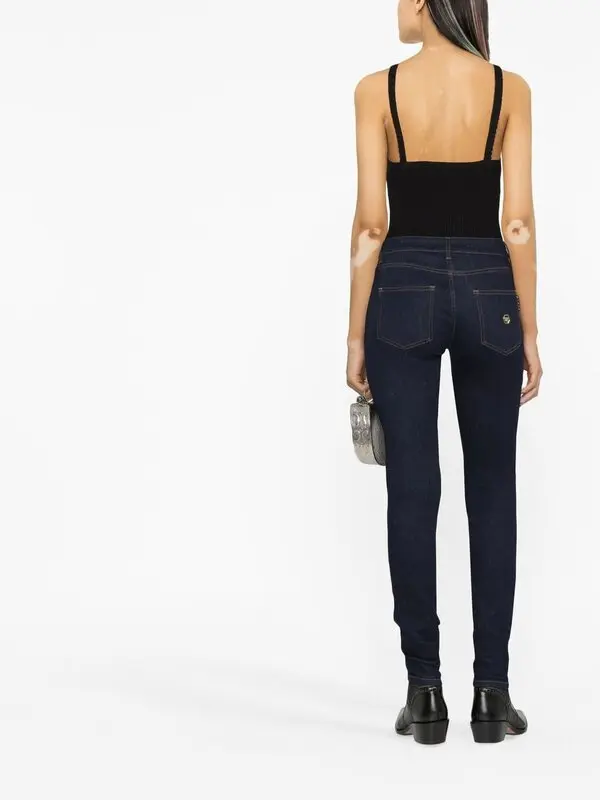 Philipp Plein Mid-rise Skinny Jeans - Blue
