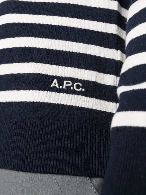 A.p.c. Striped Knitted Jumper