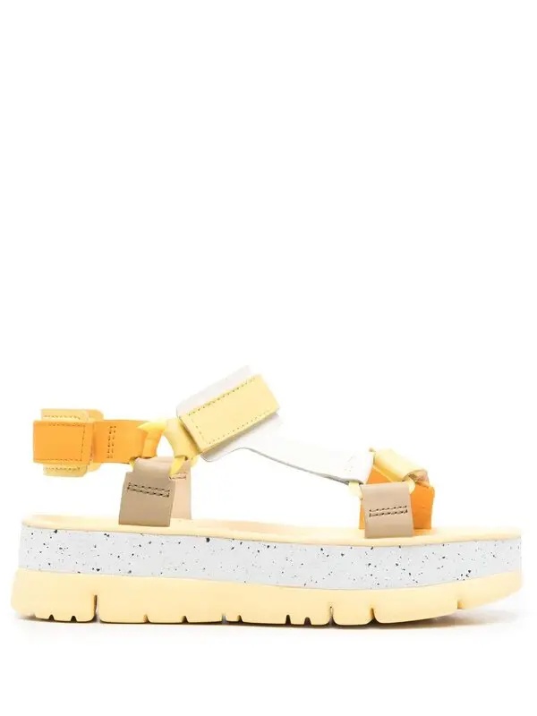 Camper Oruga Up Open Toe Sandals - Yellow