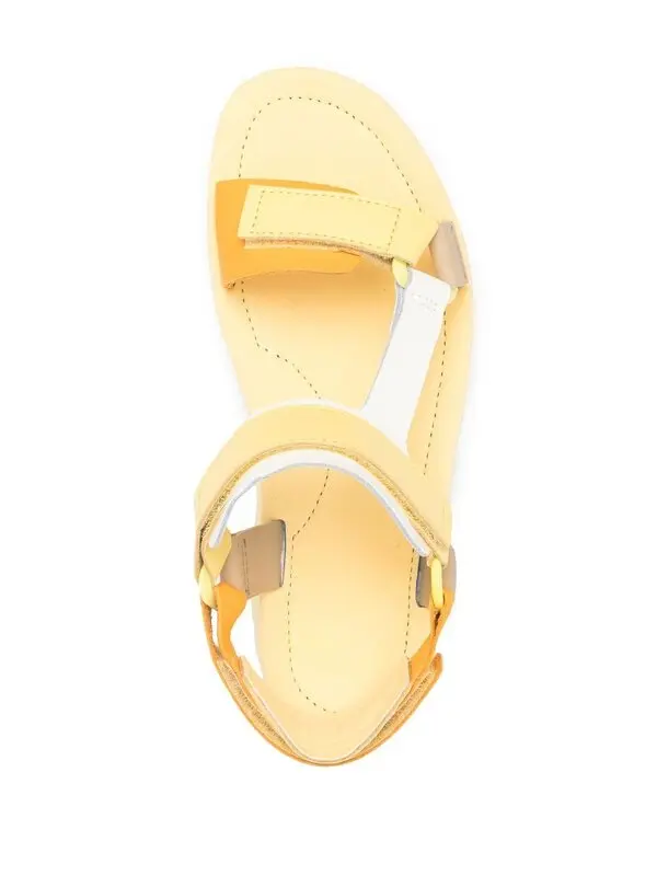 Camper Oruga Up Open Toe Sandals - Yellow