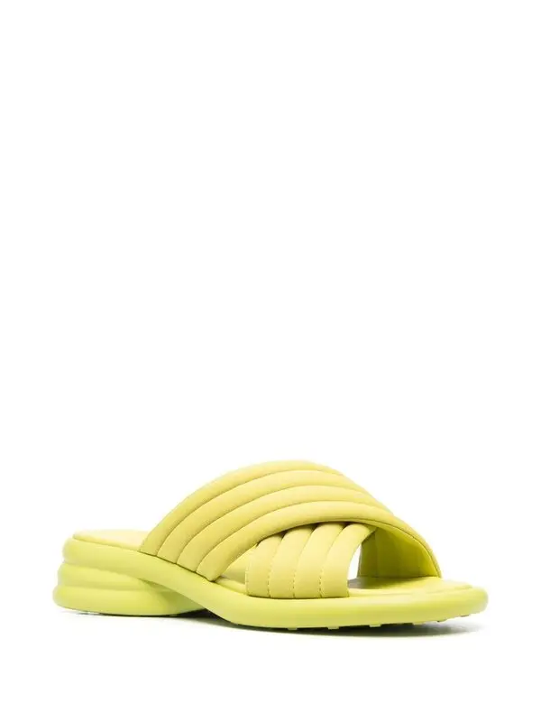 Camper Spiro Crossover-strap Sandals - Green
