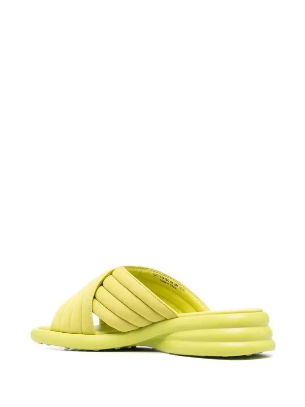 Camper Spiro Crossover-strap Sandals - Green