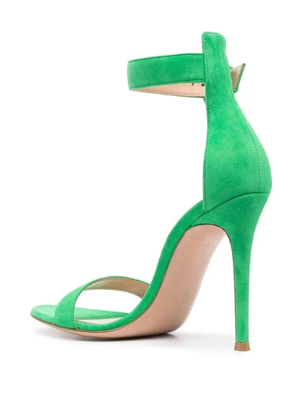 GIANVITO ROSSI Portofino 105mm Suede Sandals - Green