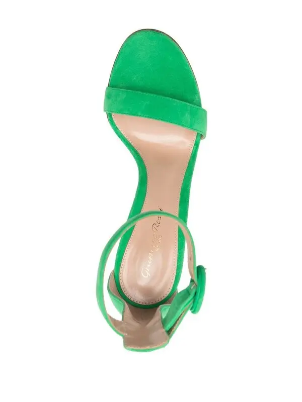 GIANVITO ROSSI Portofino 105mm Suede Sandals - Green