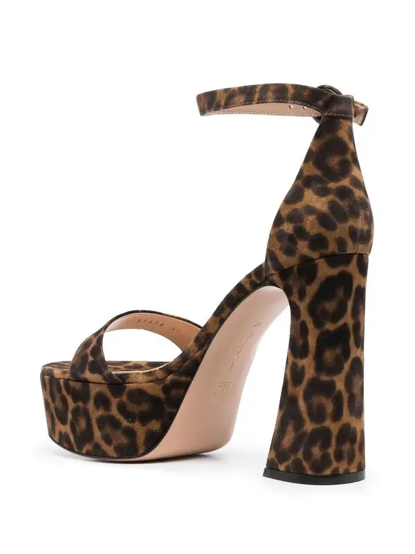 GIANVITO ROSSI Holly Leopard-print Sandals