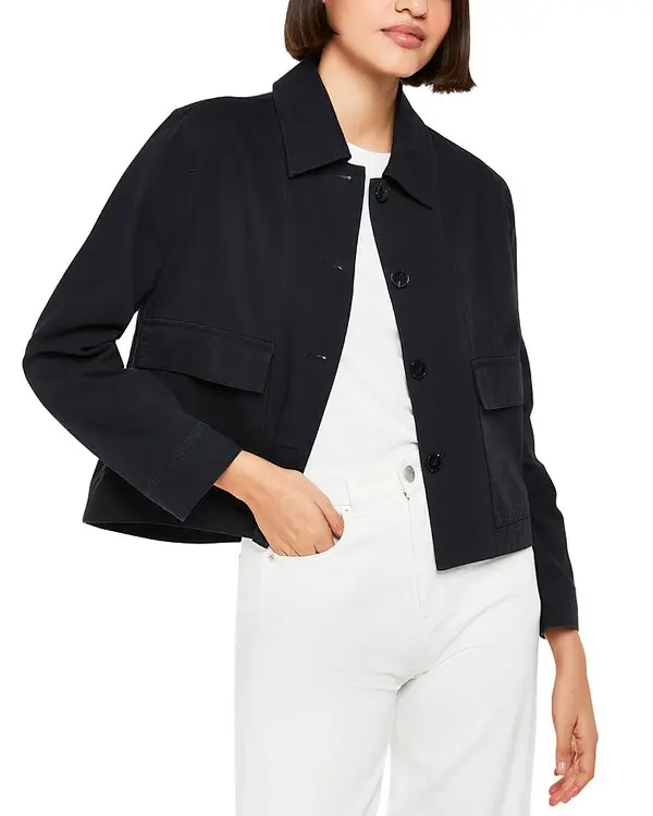 Whistles Utility Jacket - Washed Black