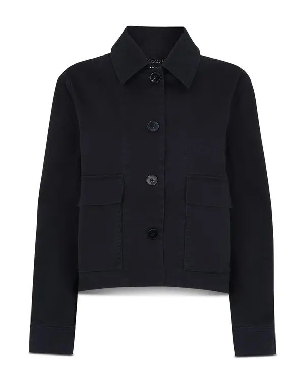 Whistles Utility Jacket - Washed Black