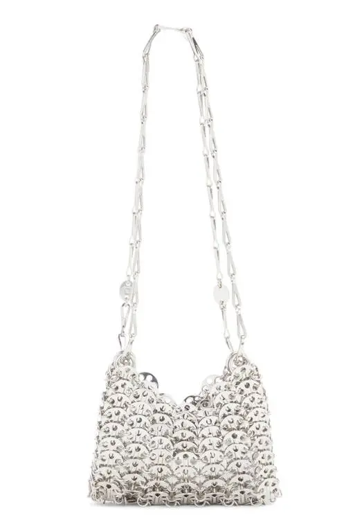 Rabanne Nano 1969 Icon Shoulder Bag - Silver