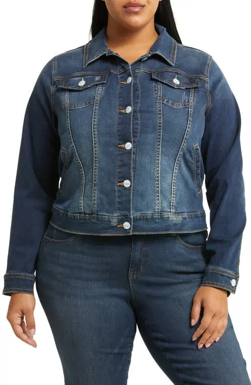 SLINK JEANS Denim Trucker Jacket - Aurora