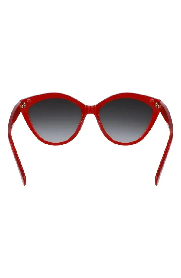 Longchamp 56mm Cat Eye Sunglasses - Red