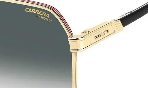 Carrera Eyewear 62mm Oversized Navigator Sunglasses - Gold Red/ Green Shaded