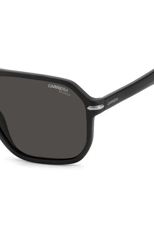 Carrera Eyewear 59mm Polarized Rectangular Sunglasses