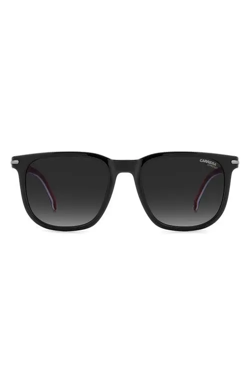 Carrera Eyewear 54mm Rectangular Sunglasses - Black Grey Shaded